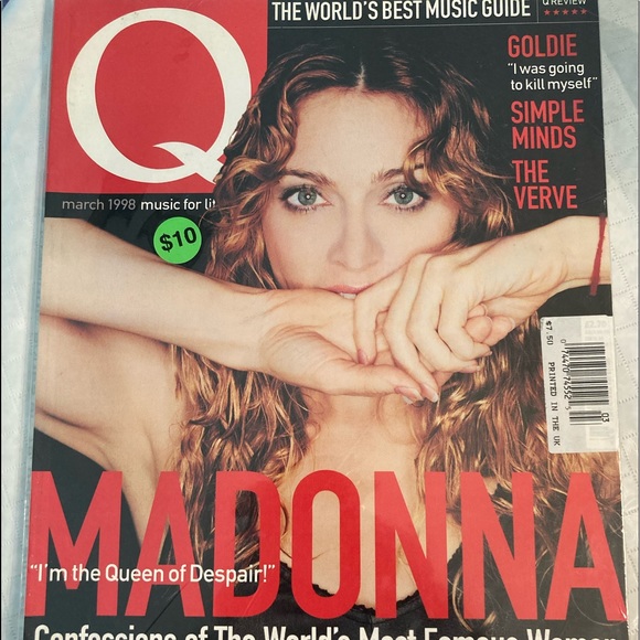 Other | Vintage Madonna Q Magazine March 1998 | Poshmark